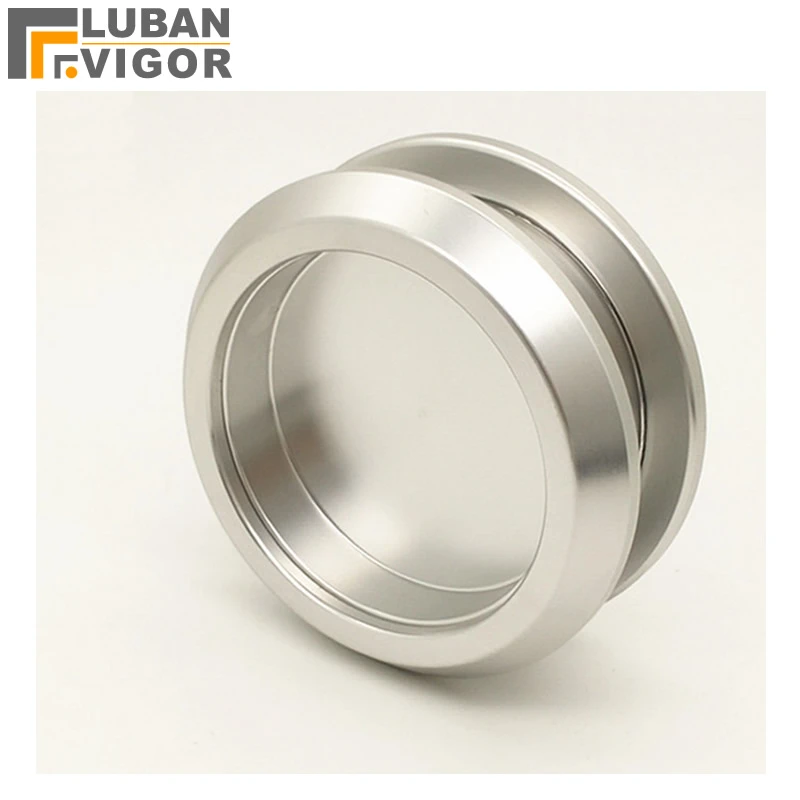 Aluminum Alloy Glass Door Round Handle,cut Out 45mm,bathroom Door ,easy ...