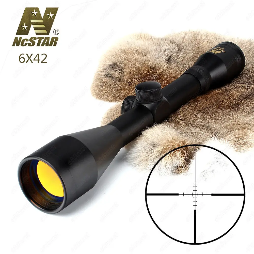 Hunting Rifle Scope 6X42 P4 Sniper Full Size Fixed Magnification 6X ...