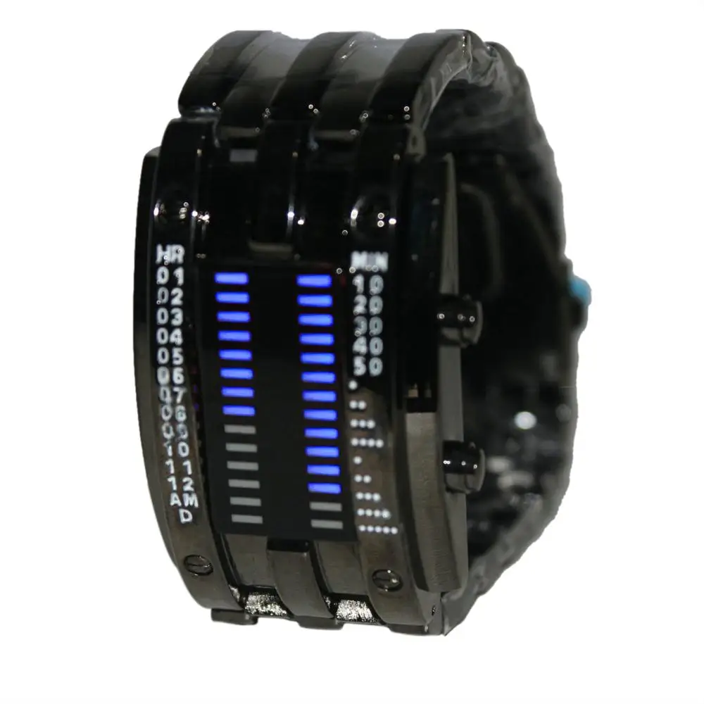 In Stock,Free Shipping LED Men Fashion ShockProof Stainless Steel Wrist ...