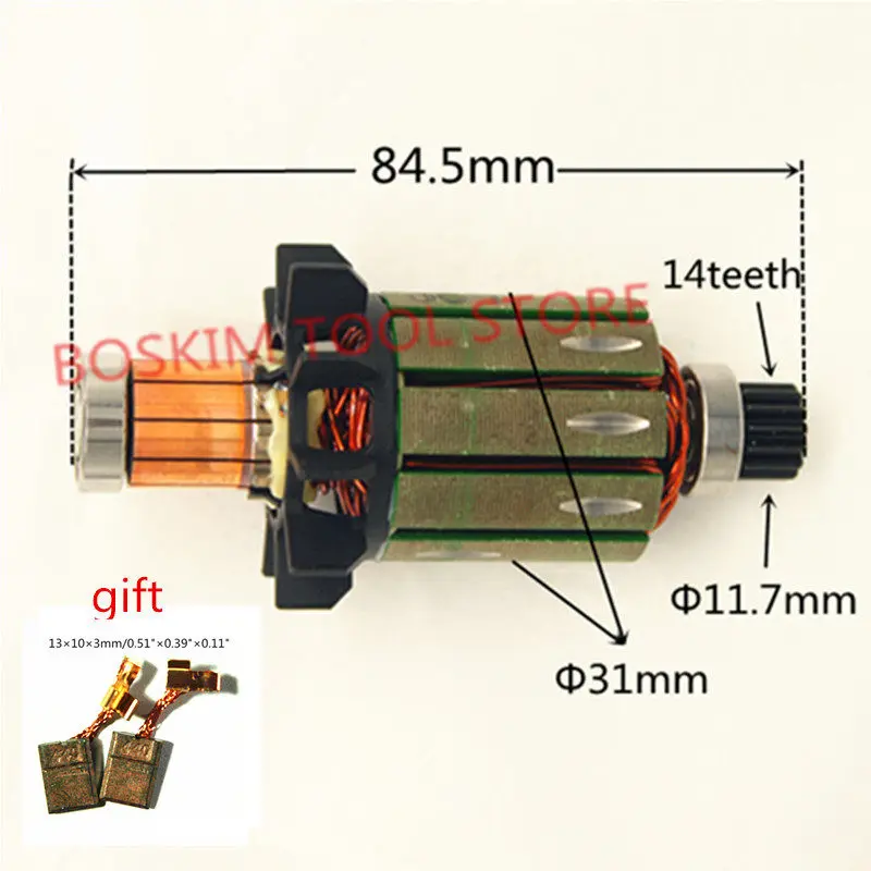 Motor de Rotor Armature 619496-0 619301-1 DC18V para MAKITA DDF458Z ...