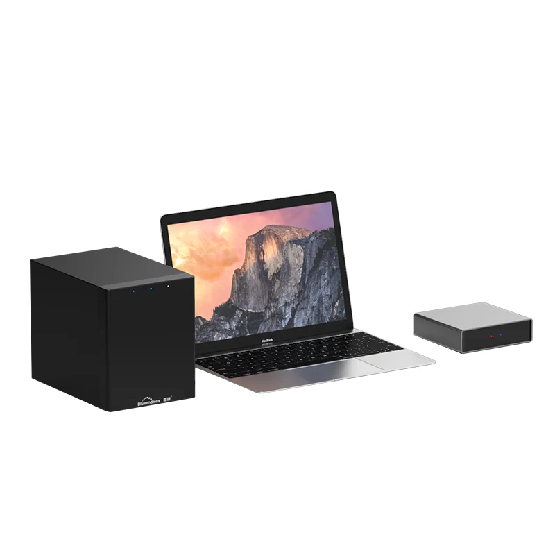 Gigabit Ethernet NAS HDD Enclosure Smart HDD Case For 2.5'' 3.5'' Hard ...