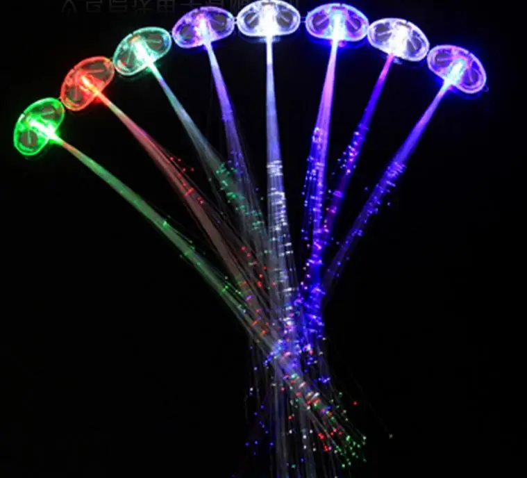 LED Colour Flash Braid Light up Stylish Fibre Braids Hair Extension ...