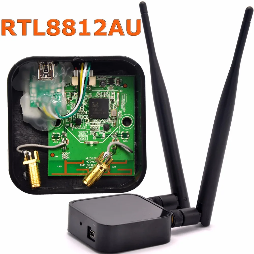 Kali 듀얼 밴드 1200Mbps RTL8812AU 네트워크 무선 WLAN USB WiFi 어댑터 안테나 (Kali Linux ...