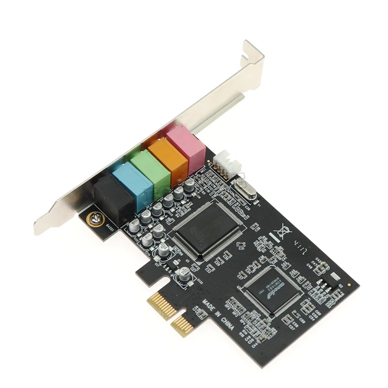 Wholesale 32 bit PCI Express x1 PCI E 5.1ch 6 channel pcie 3D 96KHz ...