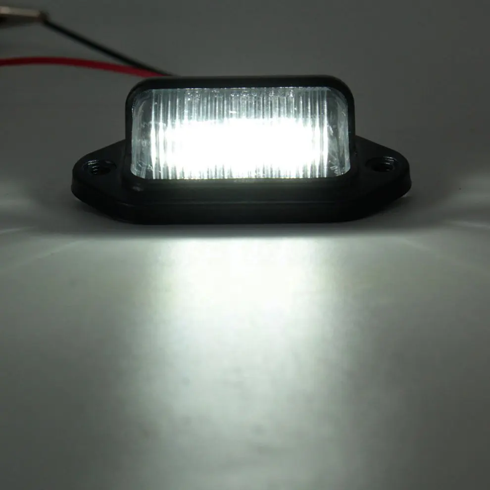 1pcs 6 LED Number License Plate Tag Interior Step Light Boat Trailer ...