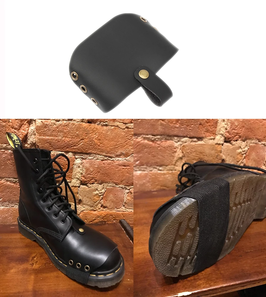 Motorcycle-Shoes-Protective-Leather-Gear-Shift-Shoe-Boots-Protector ...