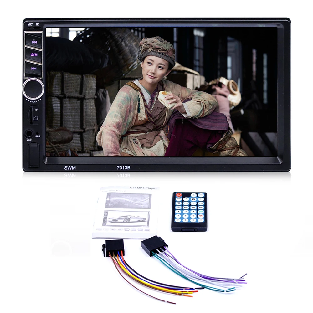SWM 7013B 7 Inches Bluetooth Car MP4 MP5 Player Stereo Audio 1080P ...