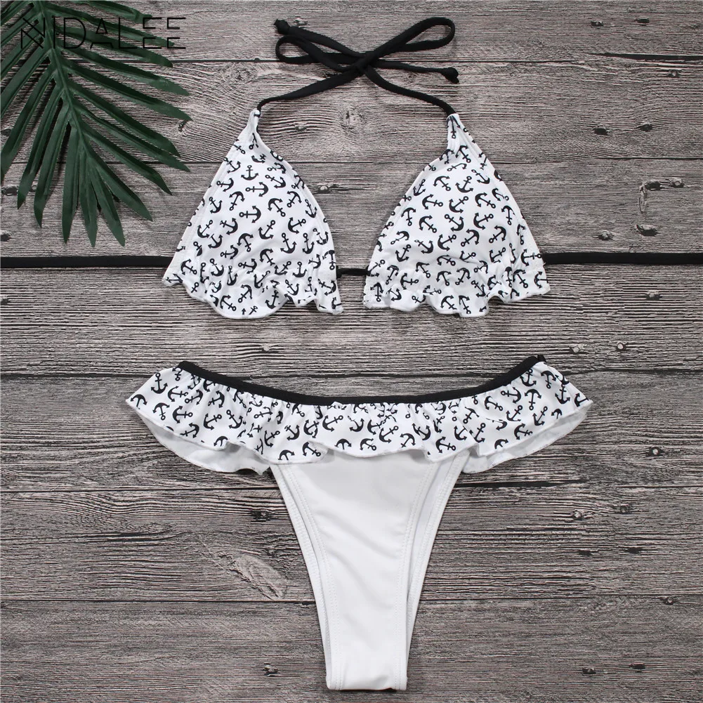 Nidalee Bikini 2018 Sexy Swimwear Woman Bikini Bottom Fringe Split