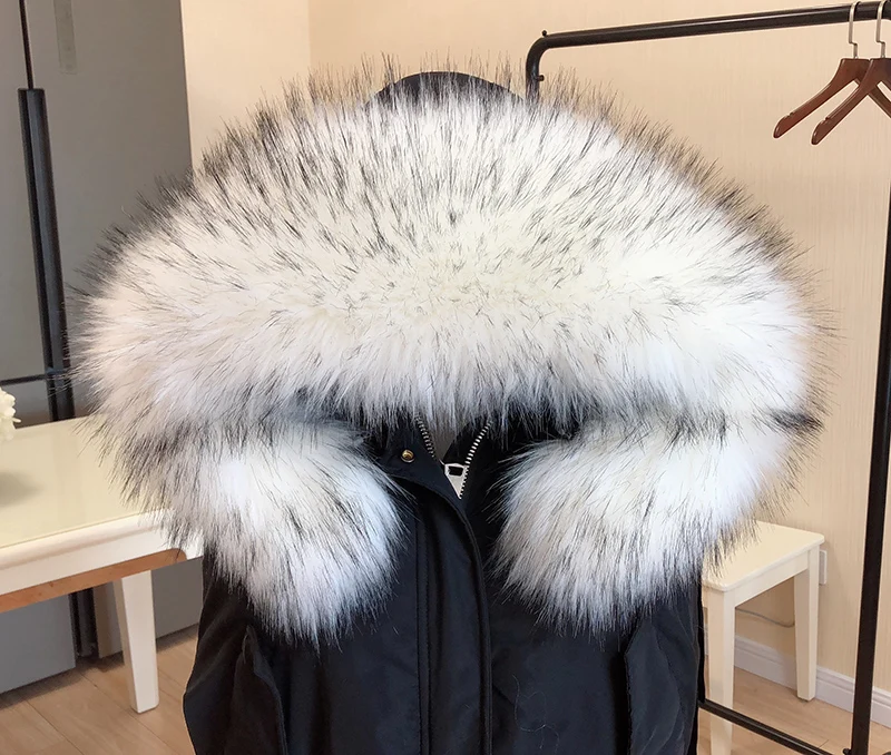 Nuevo invierno de piel sintética Collar Unisex abrigo suéter Collar de ...