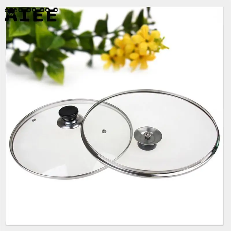 1 Piece Kitchen cookware tools LidsTempered See through Glass Pot Pan ...
