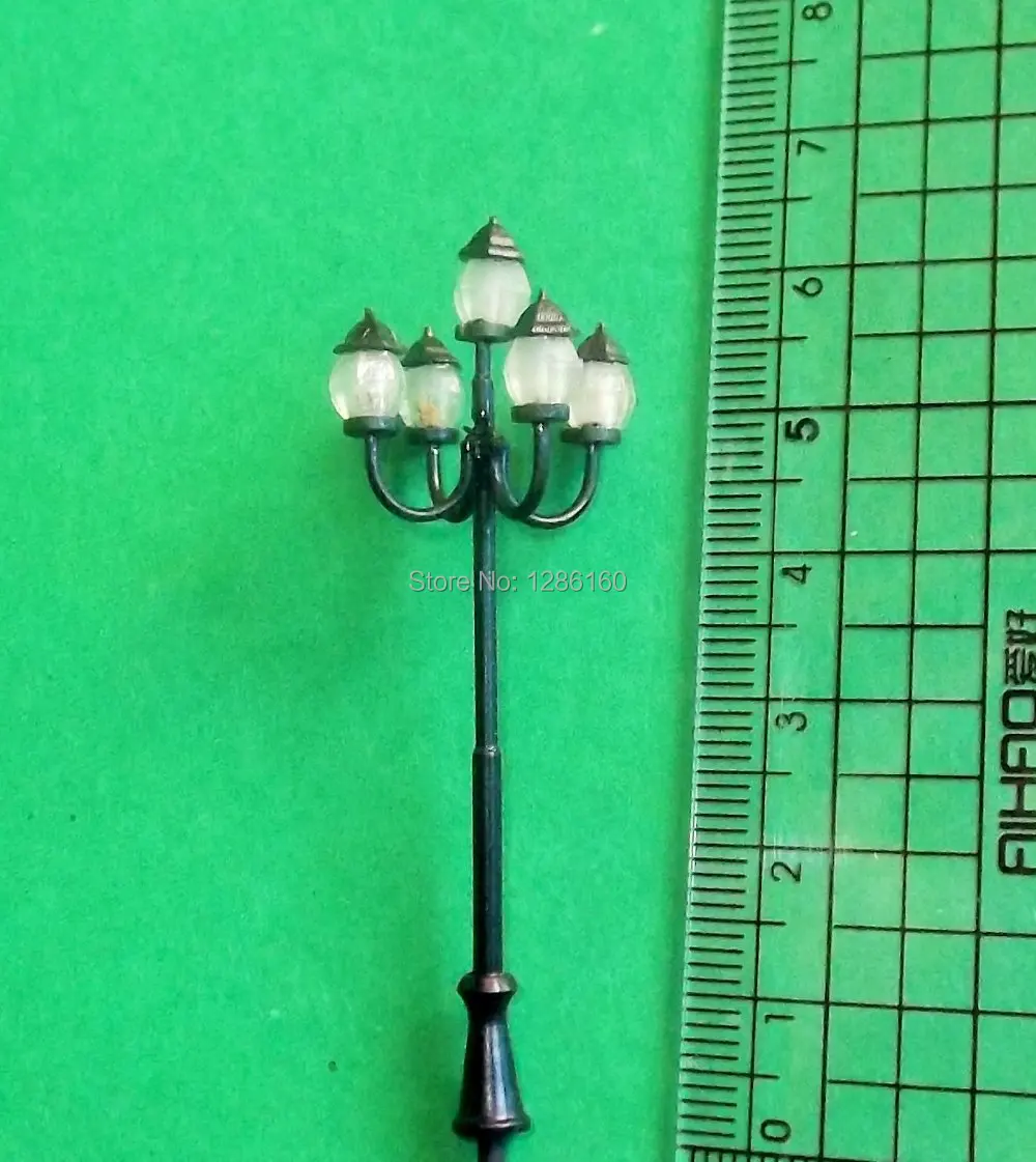 K2 17 N 2pcs Scale Model 1:160 Train Railway Light Street Garden Lamps ...