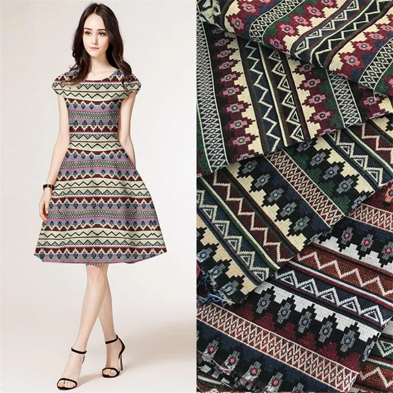 NF33 100*150cm The New Geometric Patterns Yarn dyed Jacquard Fabric ...