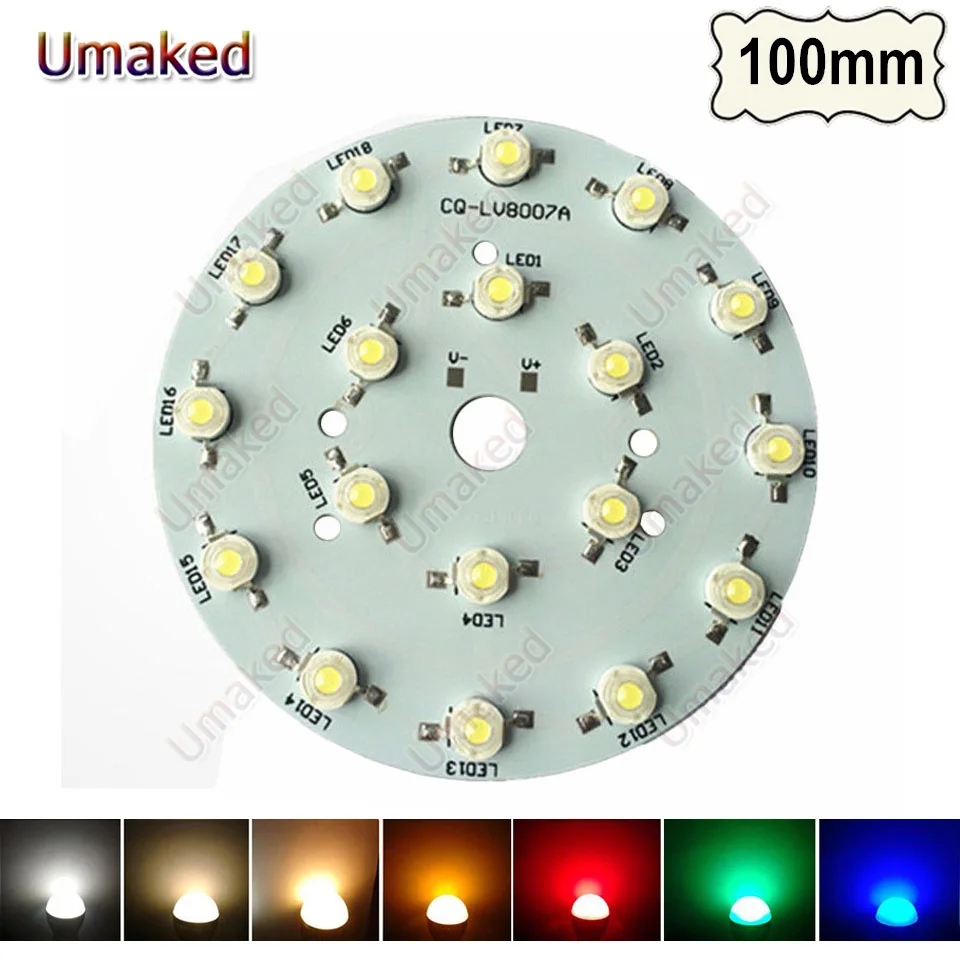 10pcs 18W 54W 100mm high power led bead, LED chips beads, LED DIY ...