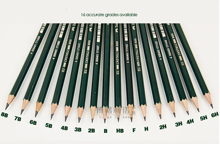 Faber castell 9000 potloodschets professionele potlood 16 stks/set 16 ...