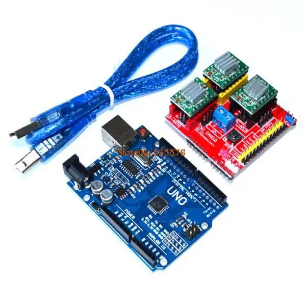 ! cnc shield v2 engraving machine 3D Printer+ 3pcs A4988 driver ...