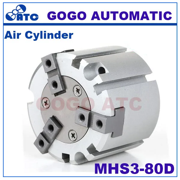 GOGO High quality double acting pneumatic gripper MHS3 80D SMC type ...