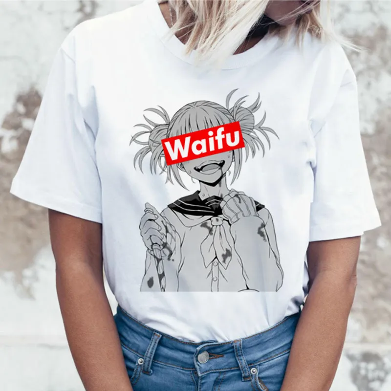 Ahegao/женская футболка с героями мультфильмов, Harajuku academic ...