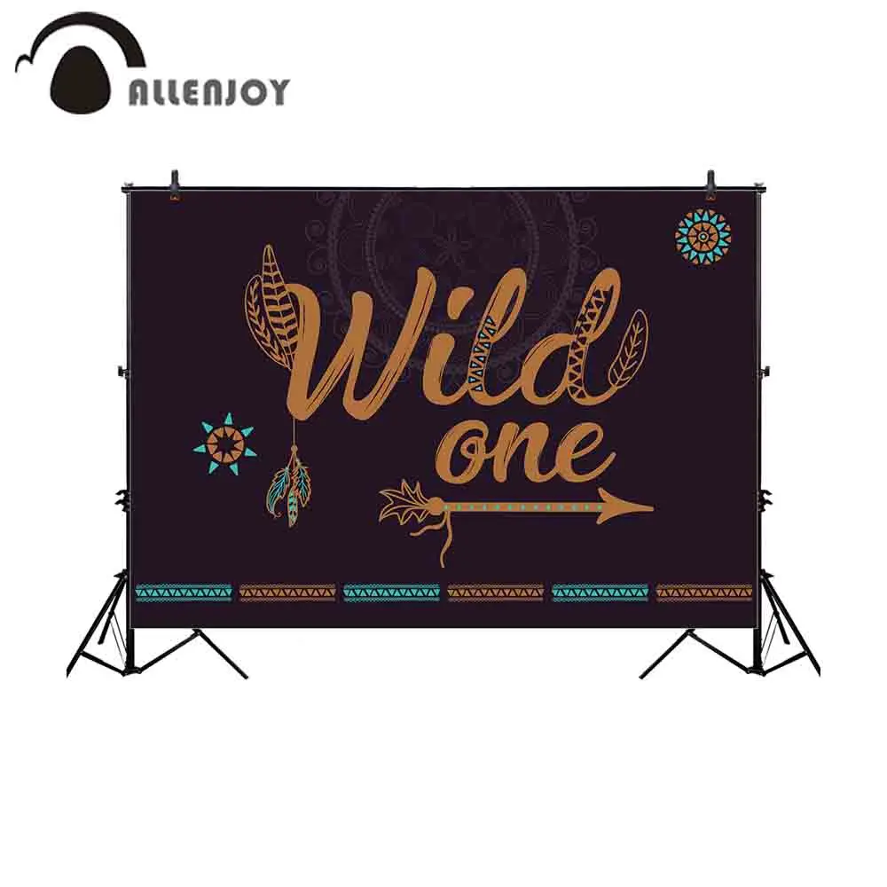 Allenjoy Fotografico Backdrop Wild One Brave And Courage Children ...