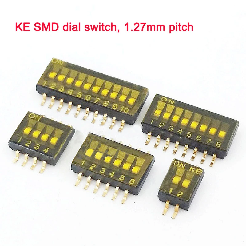 5pcs 1.27mm Pitch KE SMD Dial Switch For Micro Multiple Switch ...