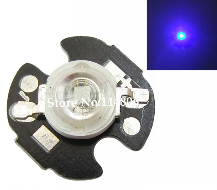 50 개/몫 1 와트 2 와트 3 와트 45mil 로얄 블루 445nm 460nm LED 성장 공장 빛 부품 구슬 다이오드 전구 ...