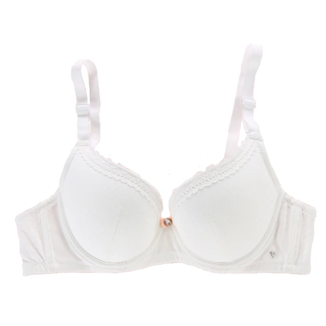 WoFee Teenage Underwear Young Girls Training 5/8 Cup Cotton Bra with ...