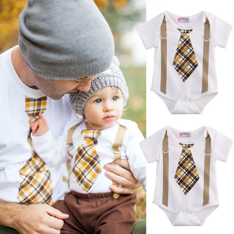 PUDCOCO moda infantil ropa para bebés a cuadros tirantes de corbata de ...