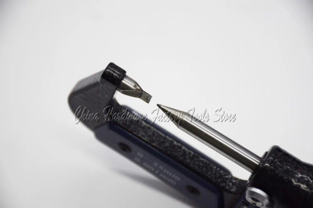 Electronic tip flat head micrometer 0-25mm conical degree 30 Sheet ...