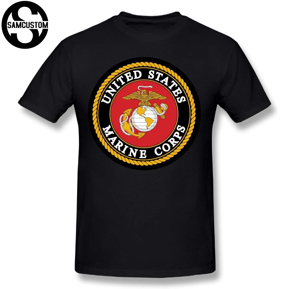 SAMCUSTOM Mens United States Marine Corps USMC 3D Printing T shirt ...