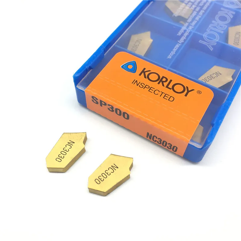 10PCS SP300 NC3030/NC3020 grooving Carbide inserts lathe cutter turning ...