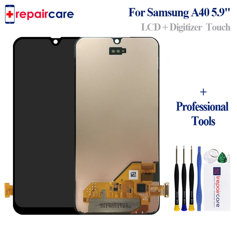 AMOLED Per Samsung Galaxy A40 A405F/DS A405F A405FD A405A Display LCD ...