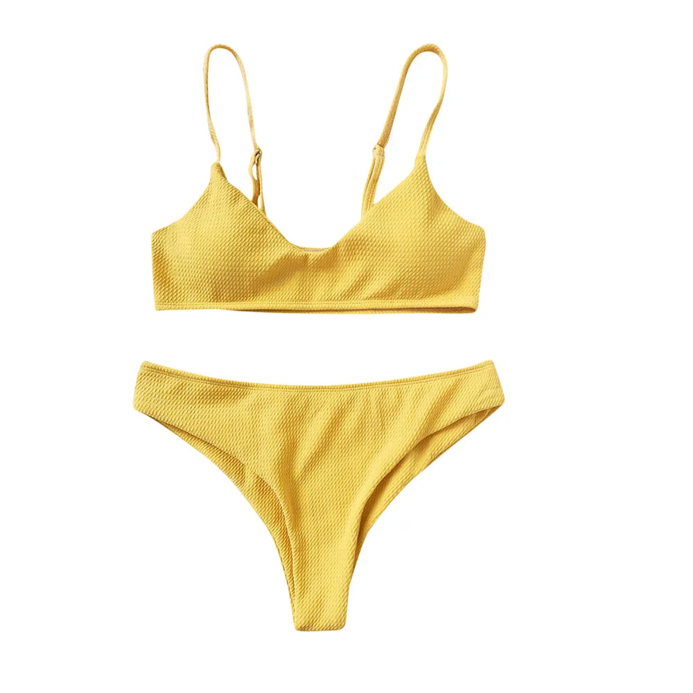 Women Bikini Set Push Up Bikini Bralette Swimwear Cheeky Bikini Bottom