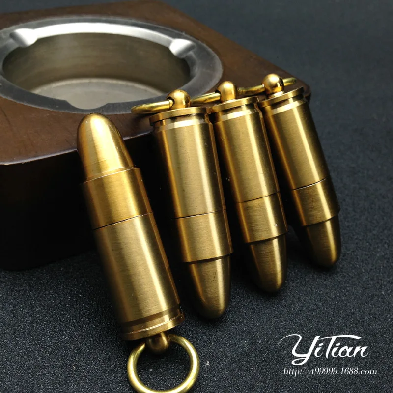 Mini Bullet Butane Flame Torch Lighter Metal Novelty Gadget Military ...