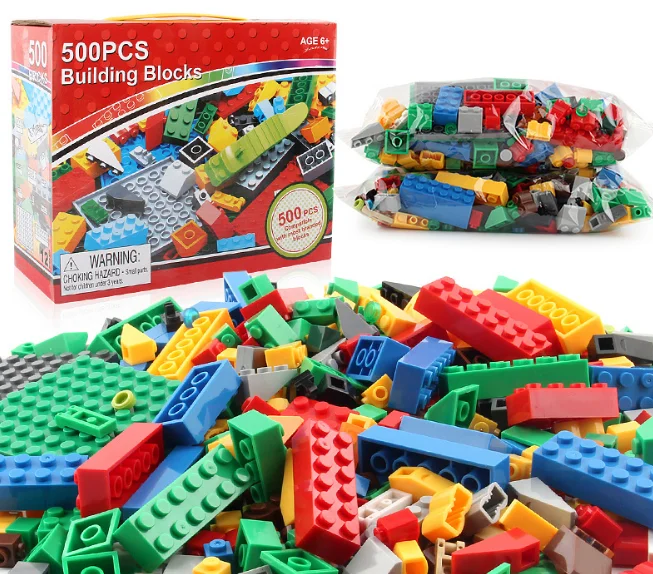 500 Pieces Building funny tou Block DIY Kids Creative Bricks Brinquedos ...
