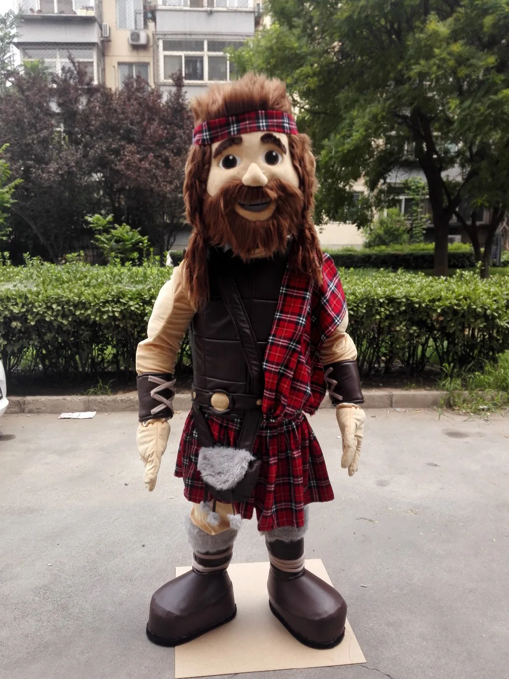 Highlander Mascot Warrior Mascot Costume Custom Fancy Costume Anime ...
