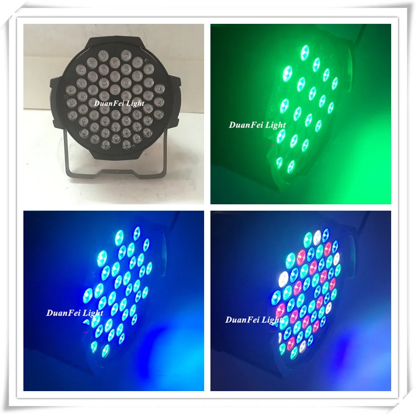 6pieces Indoor RGBW led par 54*3w dj led dmx par light party|led par 54 ...