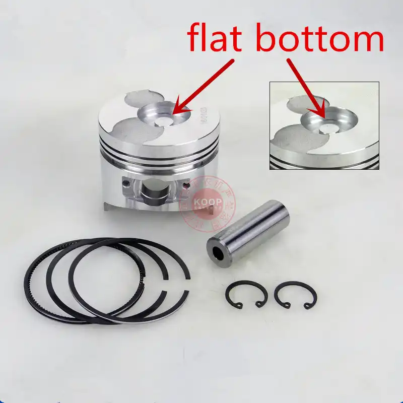 Piston kit 86mm ( flat bottom) for KAMA KIPOR & more 186F diesel engine ...