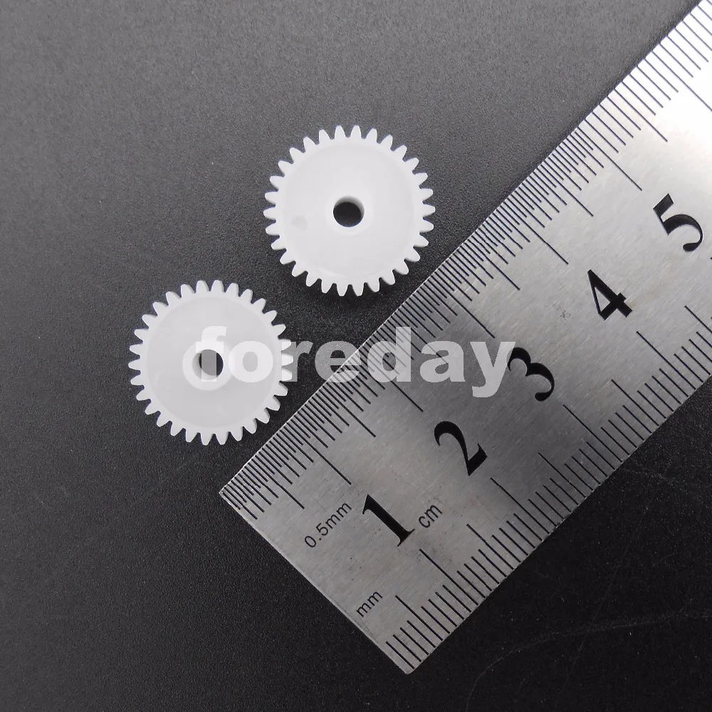 100pcs 30t Plastic Spur Gear 0.5 Modulus Teeth=30 Aperture: 2.95mm Spur ...