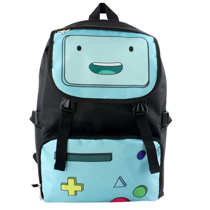 American Cartoon Adventure Time Bmo Waterproof Laptop Backpackdouble Shoulder Bagschool Bag In
