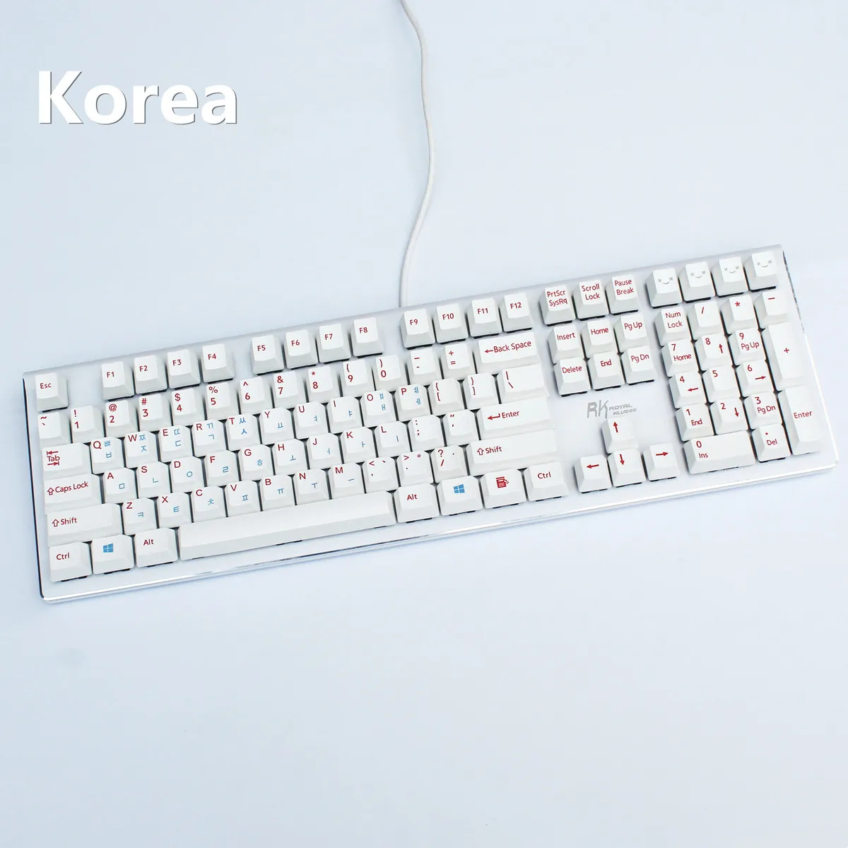 108 pcs/set Mechanical keyboard Korean Key caps Dye Sublimation Wear ...
