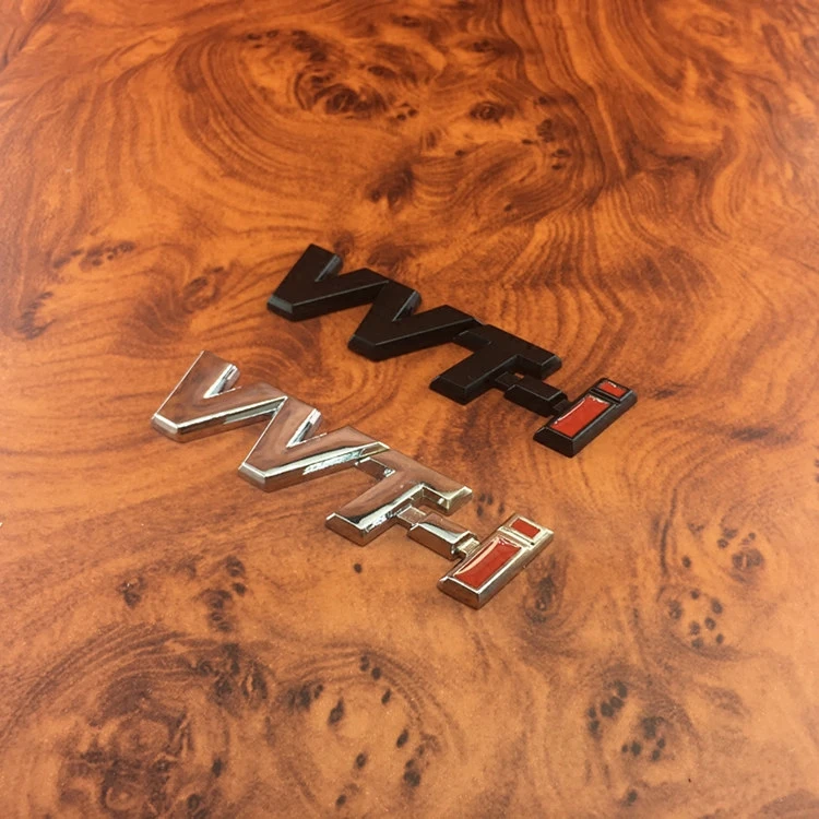 2 PCS 3D Metal VVT i VVTi Emblem Strip Car Fender Badge Side Car ...