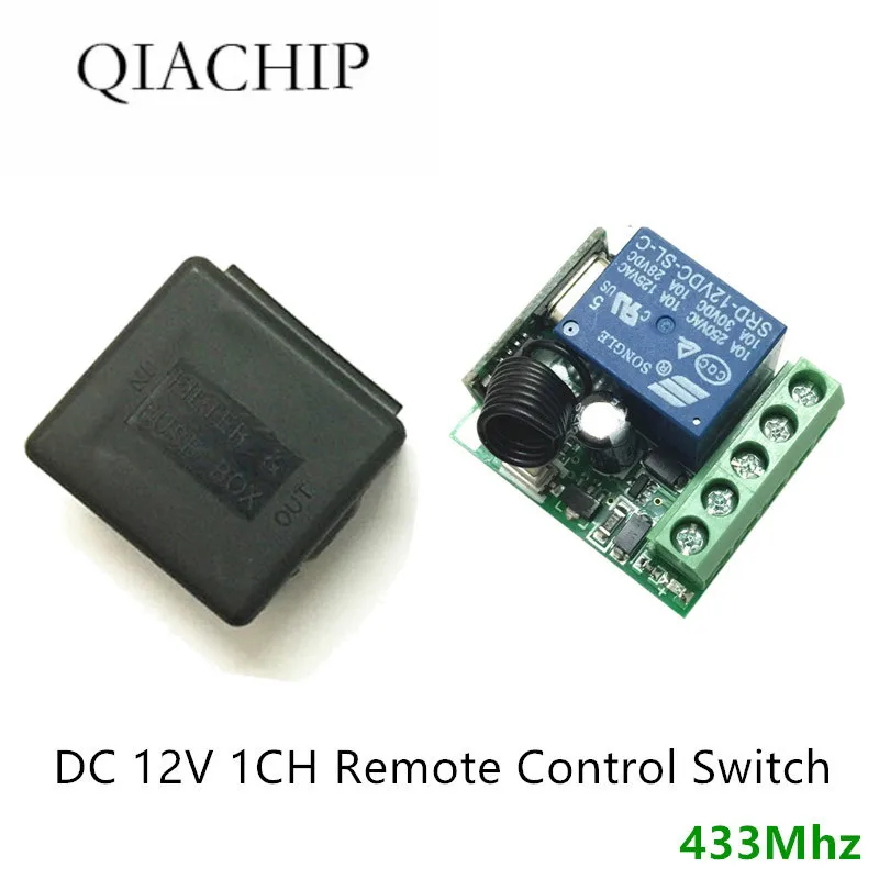 433mhz 1 channel wireless remote control relay switch module learning ...