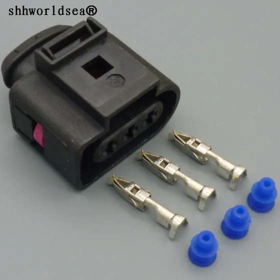 Shhworlsea enchufe hembra impermeable para coche, Conector de cable eléctrico automotriz de 3 ...