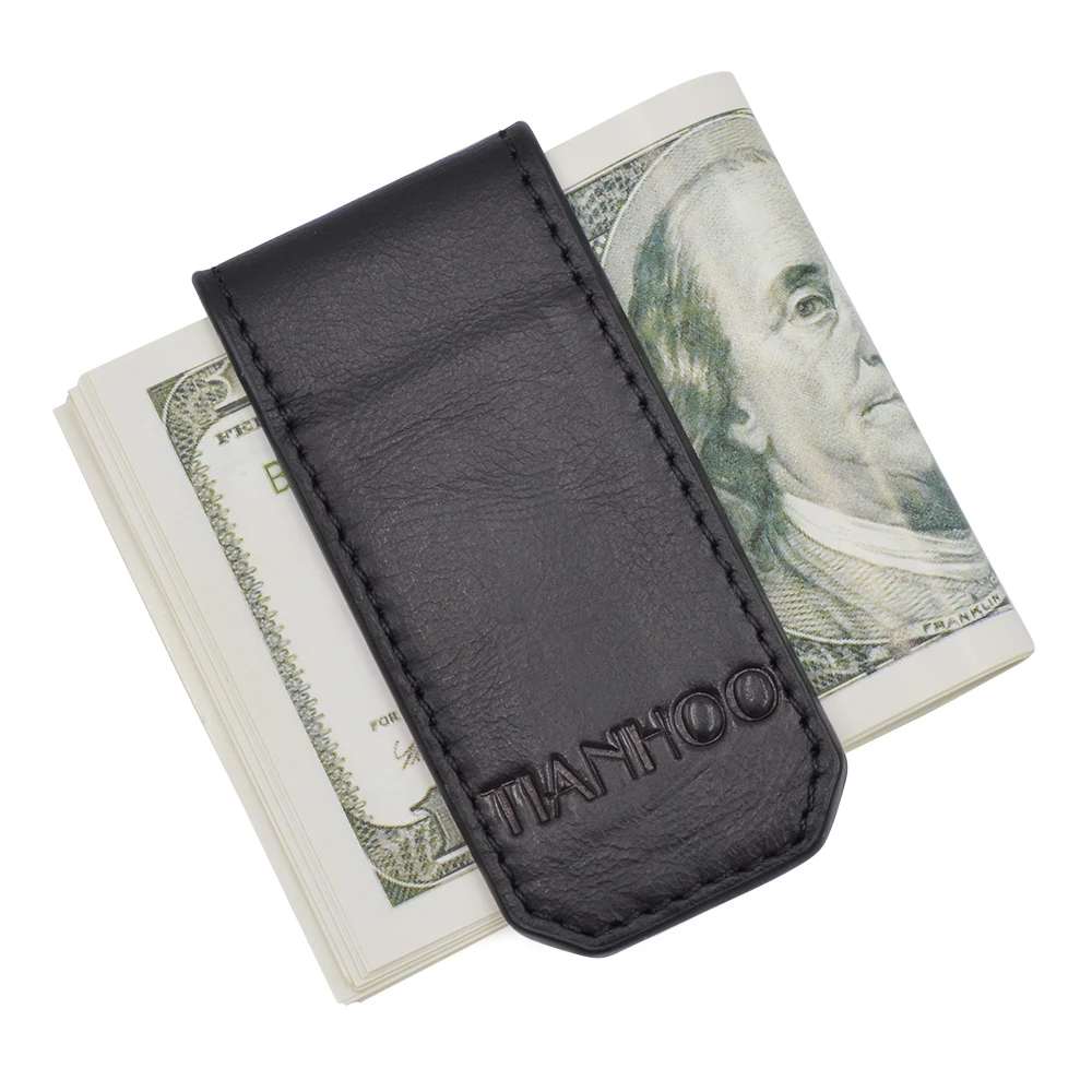 Brand Money Clip Wallet Slim Men and Women Vintage Strong Magnet Money ...