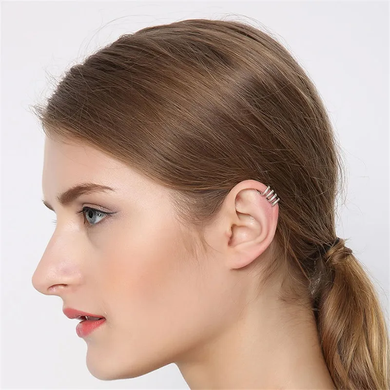 Dark Dream Ear Clip Ear Wraps Earring Cuff - Fake Ear Cuff in Silver ...