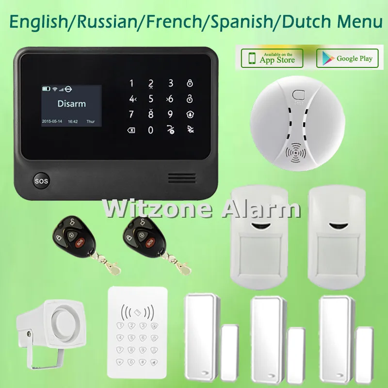 Two way intercom smart home alarm system android ios app control G90B ...