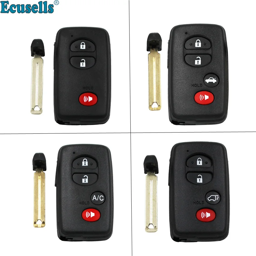 3-4-Remote-Key-Shell-Case-Fob-TOYOTA-Prado-Land-Cruiser-RAV4-Camry ...