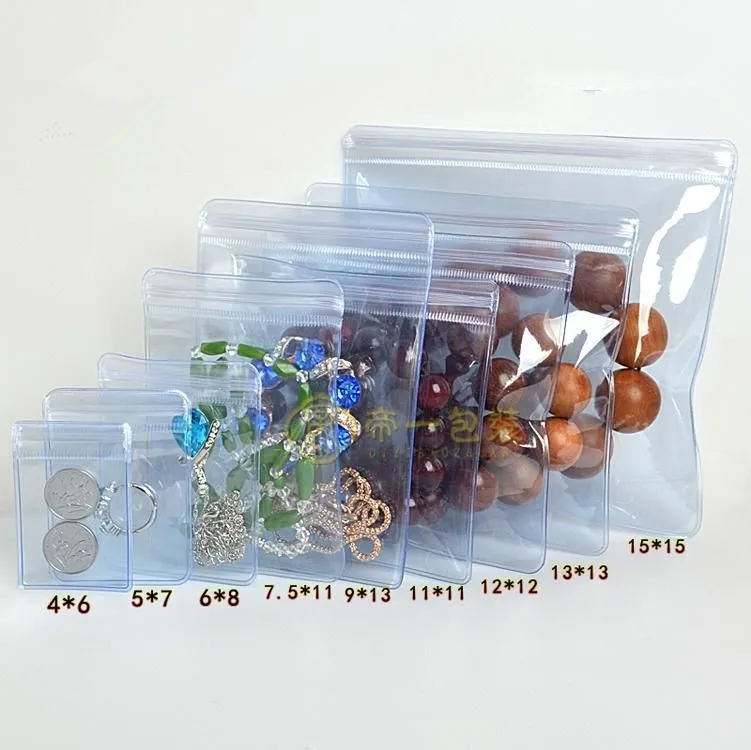 50Pcs/Lot 9*13cm Zip Lock Anti oxidation Jade Plastic Pouches Jewelry ...