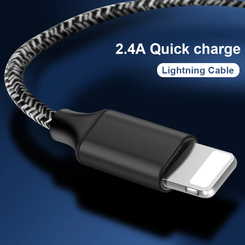 Coolreall USB Cable For iPhone XS Max XR X 8 7 6 6s Plus 5 5S SE iPad ...