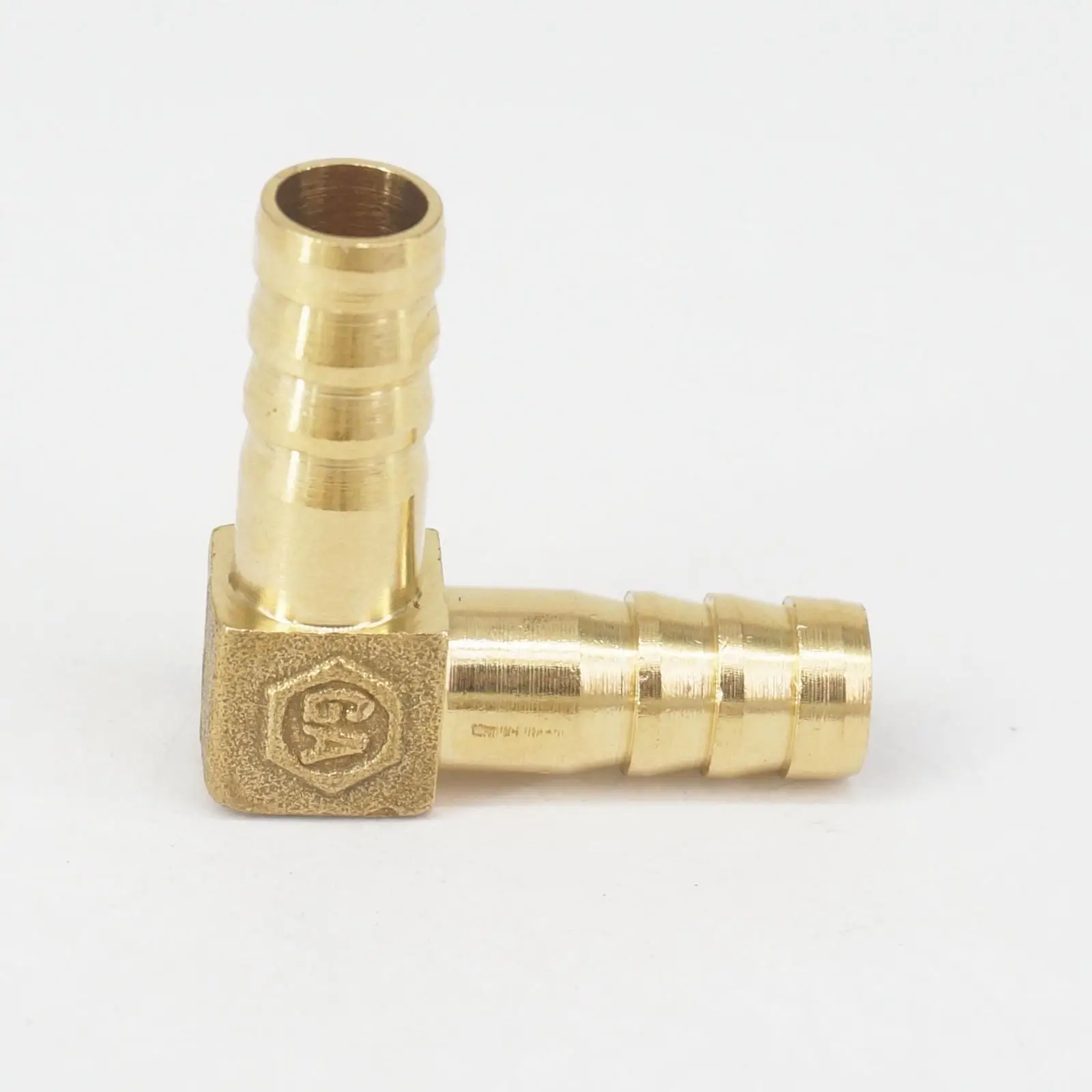 LOT-2-Hose-Barb-I-D-10mm-Elbow-Brass-coupler-Splicer-Connector-fitting ...
