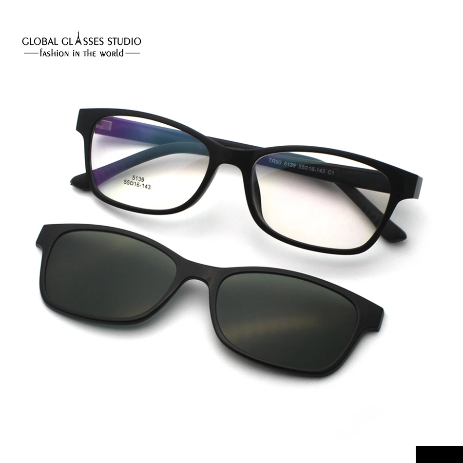 Free Shipping Light Eyewear Magnet Polarized Sunglasses Clip Prescription Eyeglasses Fashion